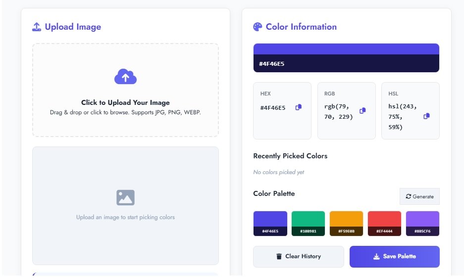 Color Picker online | HEX Color Picker | Color from Image 2026